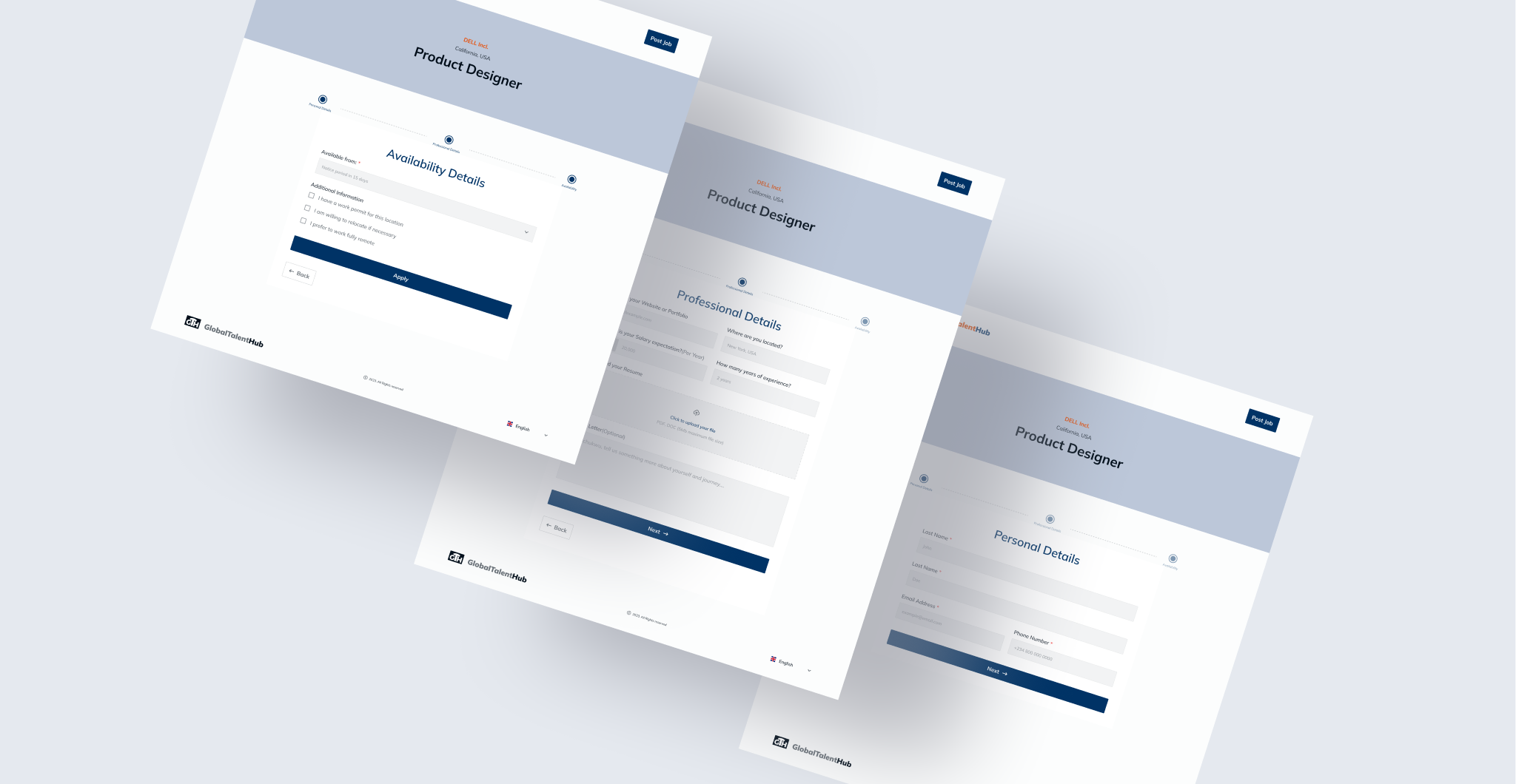 Multipage Application Form By Gerald On Dribbble